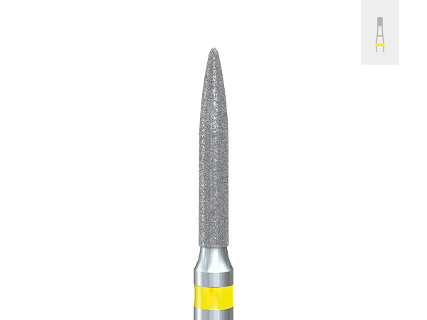 Komet 862EF Finishing Diamond Bur – Clinical Research Dental