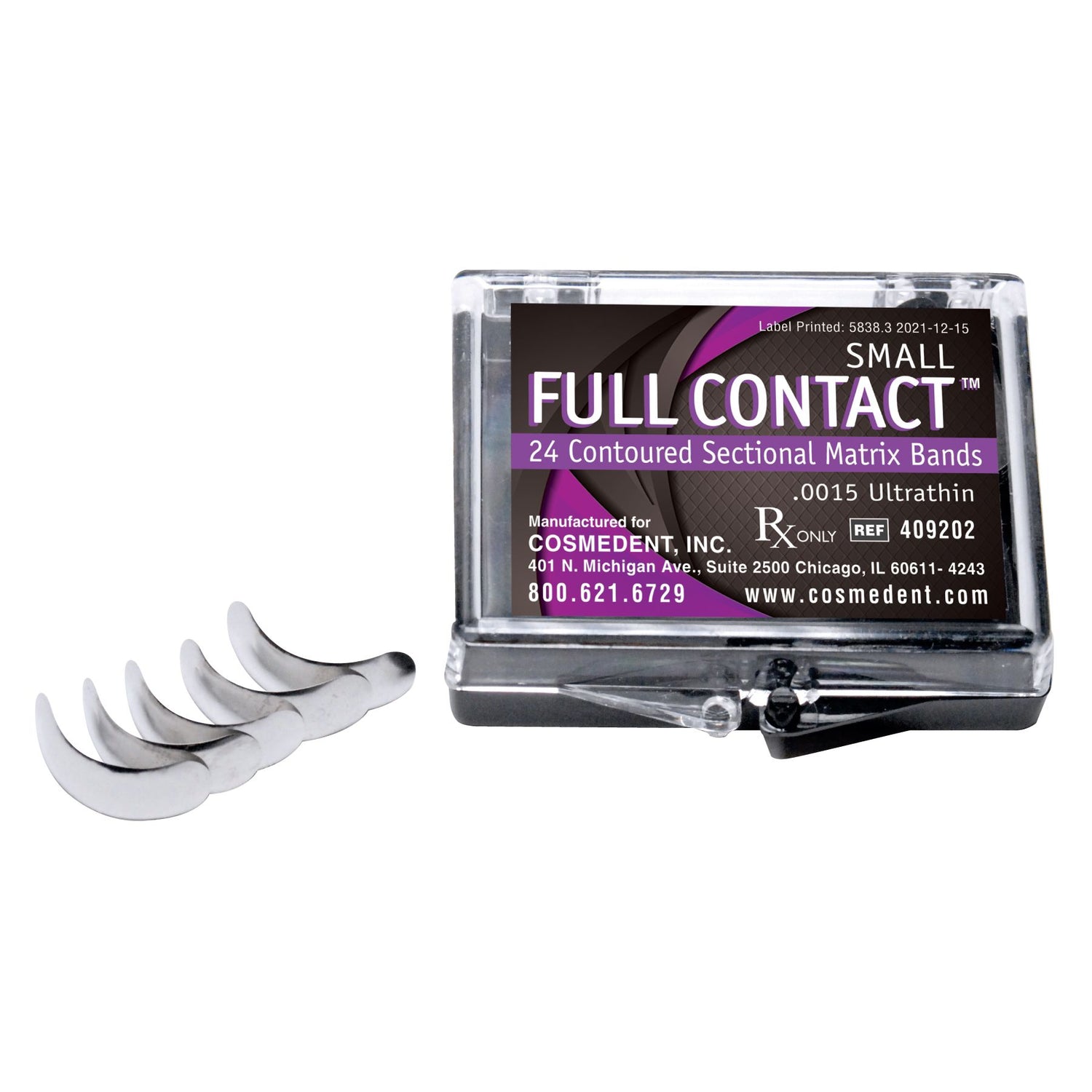 Cosmedent Full Contact Sectional Matrix Bands – Clinical Research Dental