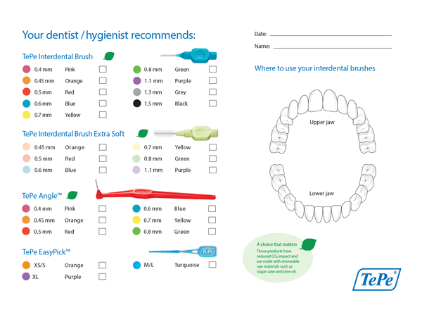TePe Patient Prescription Pad – Clinical Research Dental