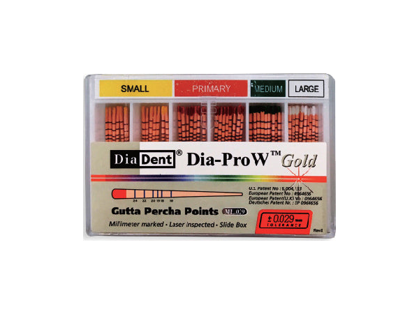 DiaDent Dia-Pro W Gold Gutta Percha – Clinical Research Dental